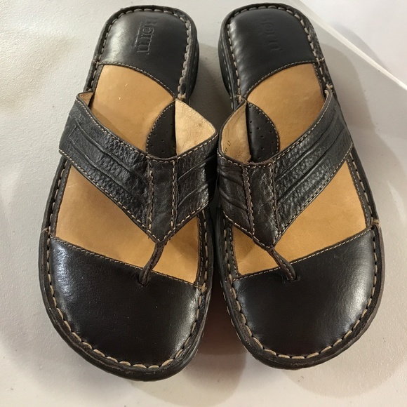 Born | Shoes | Born Brown Leather Between Toe Sandals In Great ...